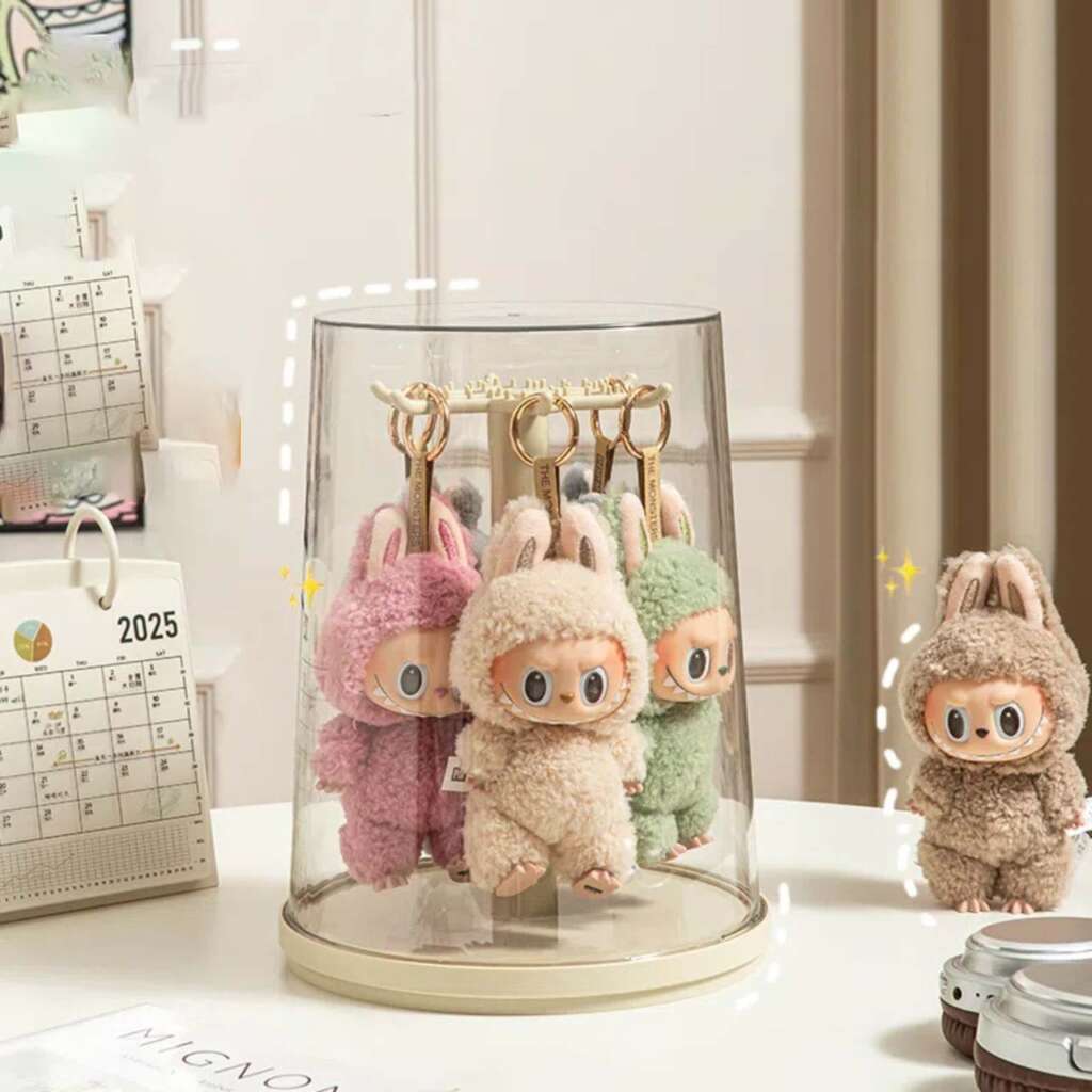 Labubu 360° Rotating Acrylic Storage Box - TheTinyPlay.com